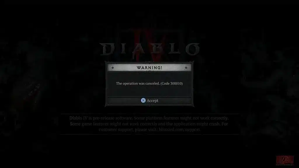 Diablo 4 Down With License Errors 300008 and 315306 This July 21